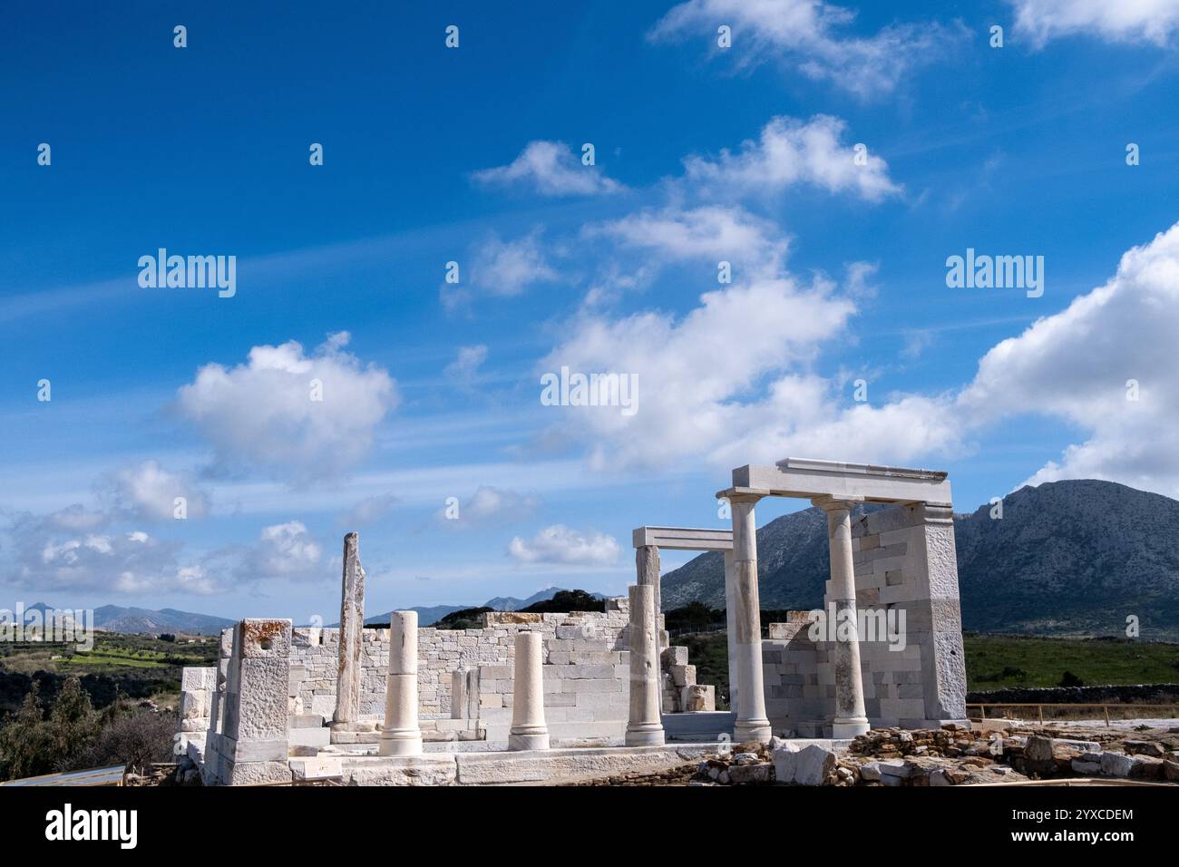 Archaeological site of the marble temple dedicated to the Greek ...