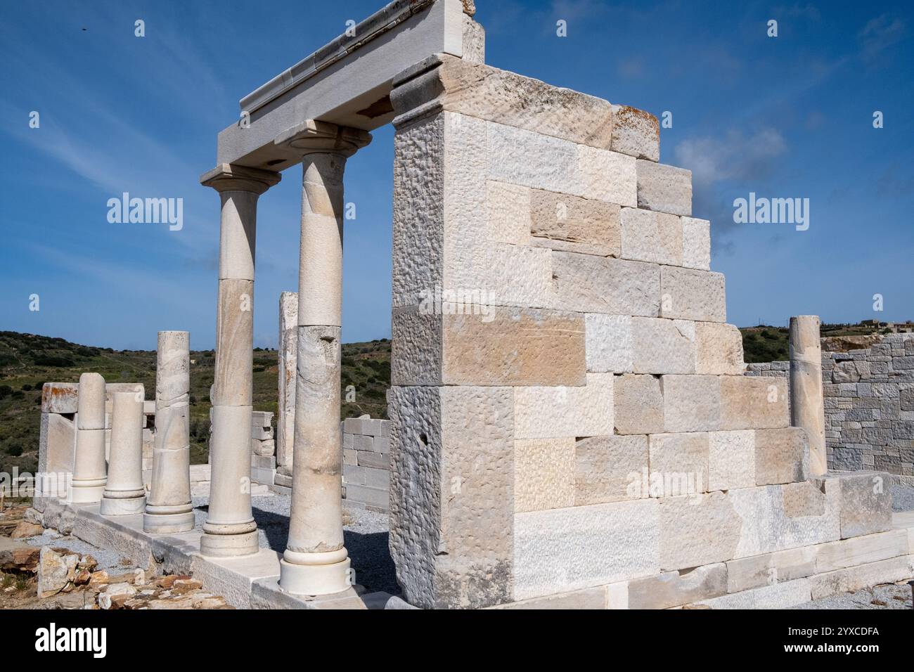 Archaeological site of the marble temple dedicated to the Greek ...