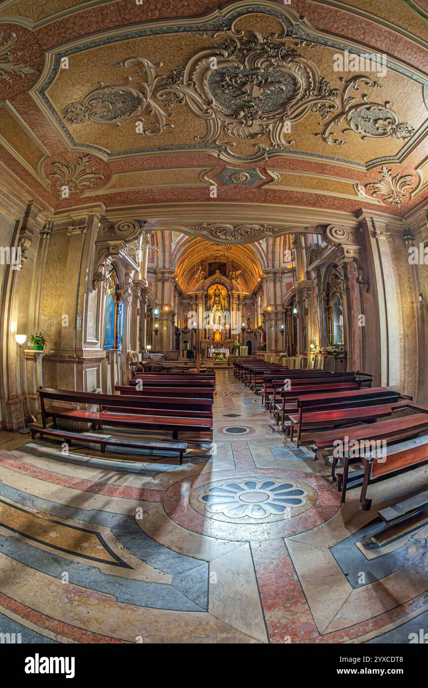 LISBON, PORTUGAL - APRIL 8, 2024: Interior of the Lisbon Cathedral ...
