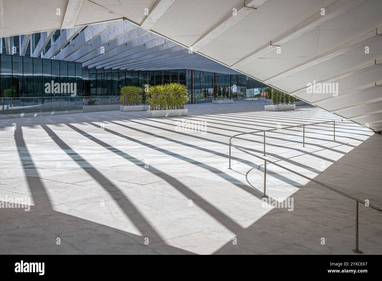 LISBON, PORTUGAL - APRIL 7, 2024: Modern architecture with intersecting ...