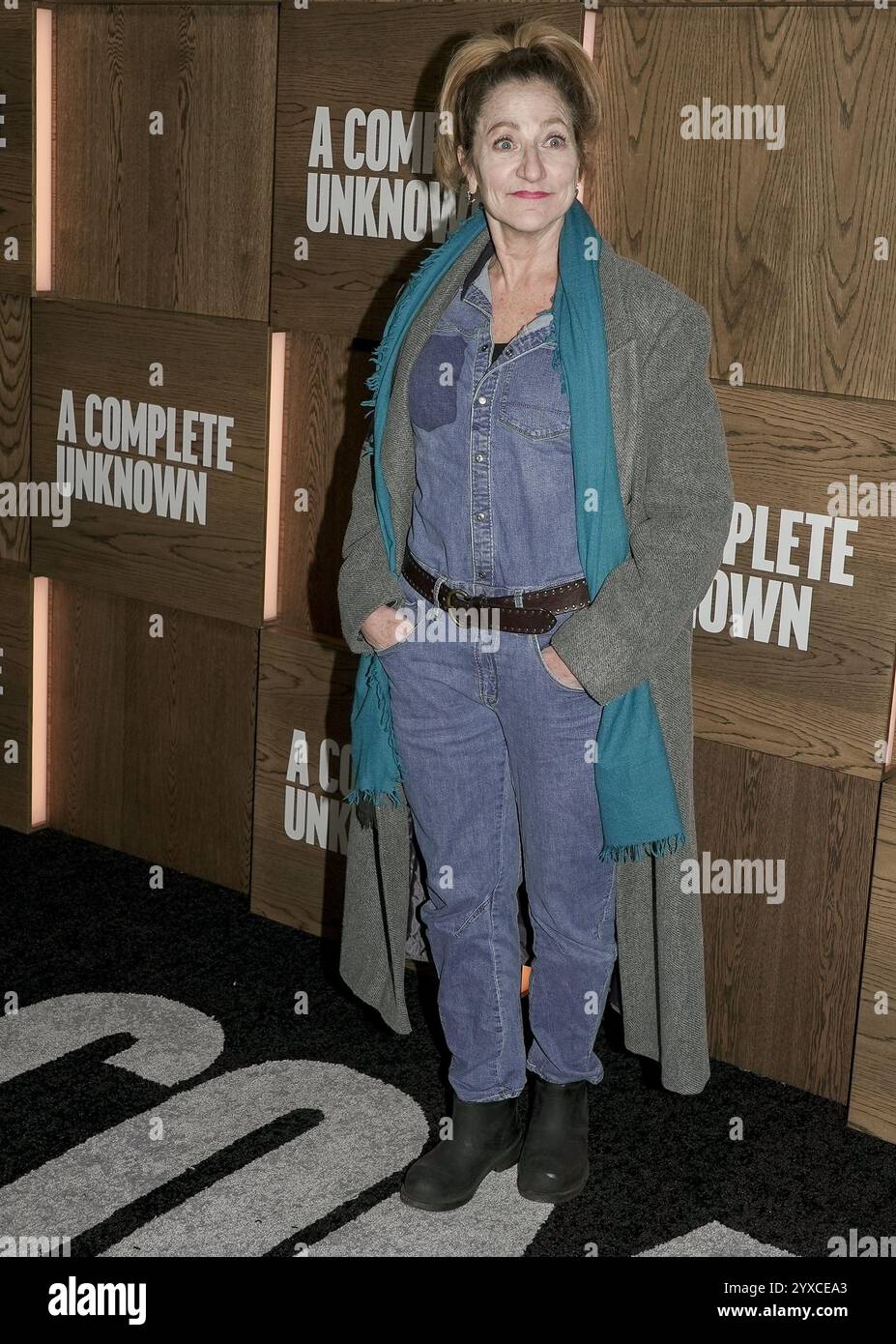 NEW YORK, NEW YORK - DECEMBER 13, 2024: Edie Falco attends the premiere of Searchlight Pictures ...