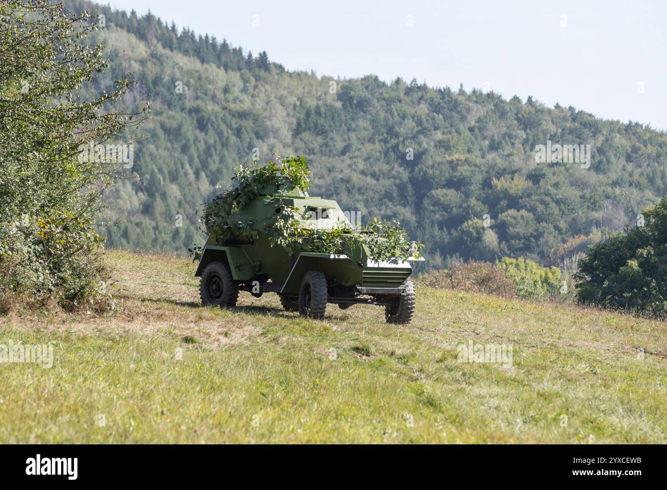 BA-64 - soviet armoured scout car during the historical staging ...
