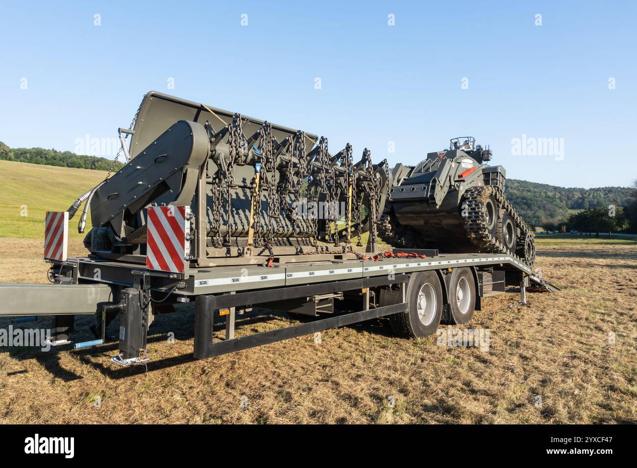 Bozena 5 - unmanned remote controlled demining vehicle, loading flail ...
