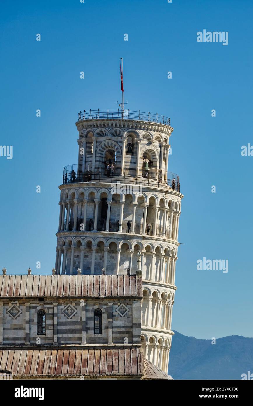 Detail view of the leaning tower of Pisa Stock Photo - Alamy