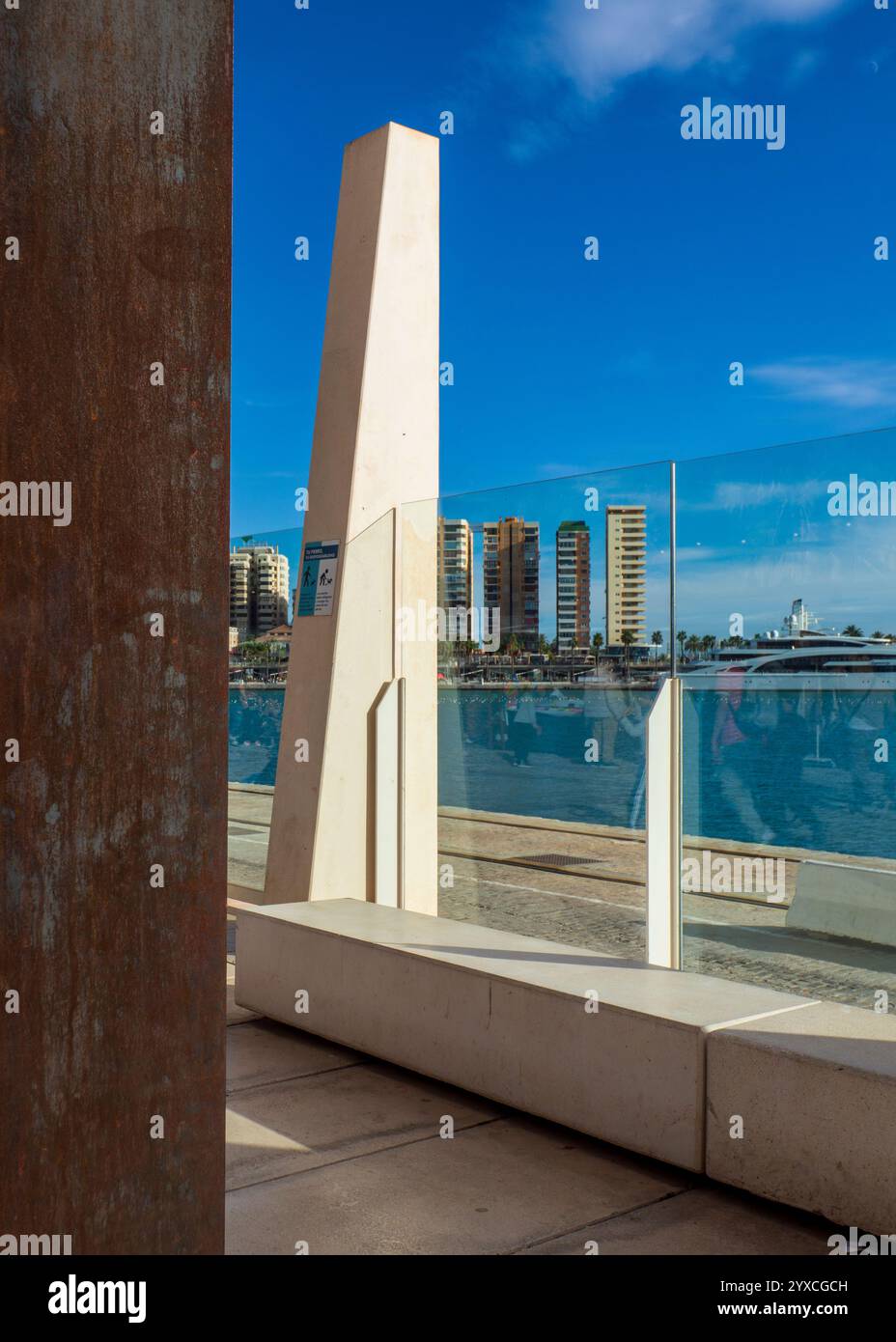 Contemporary architecture at dock one of the port of Malaga Stock Photo ...