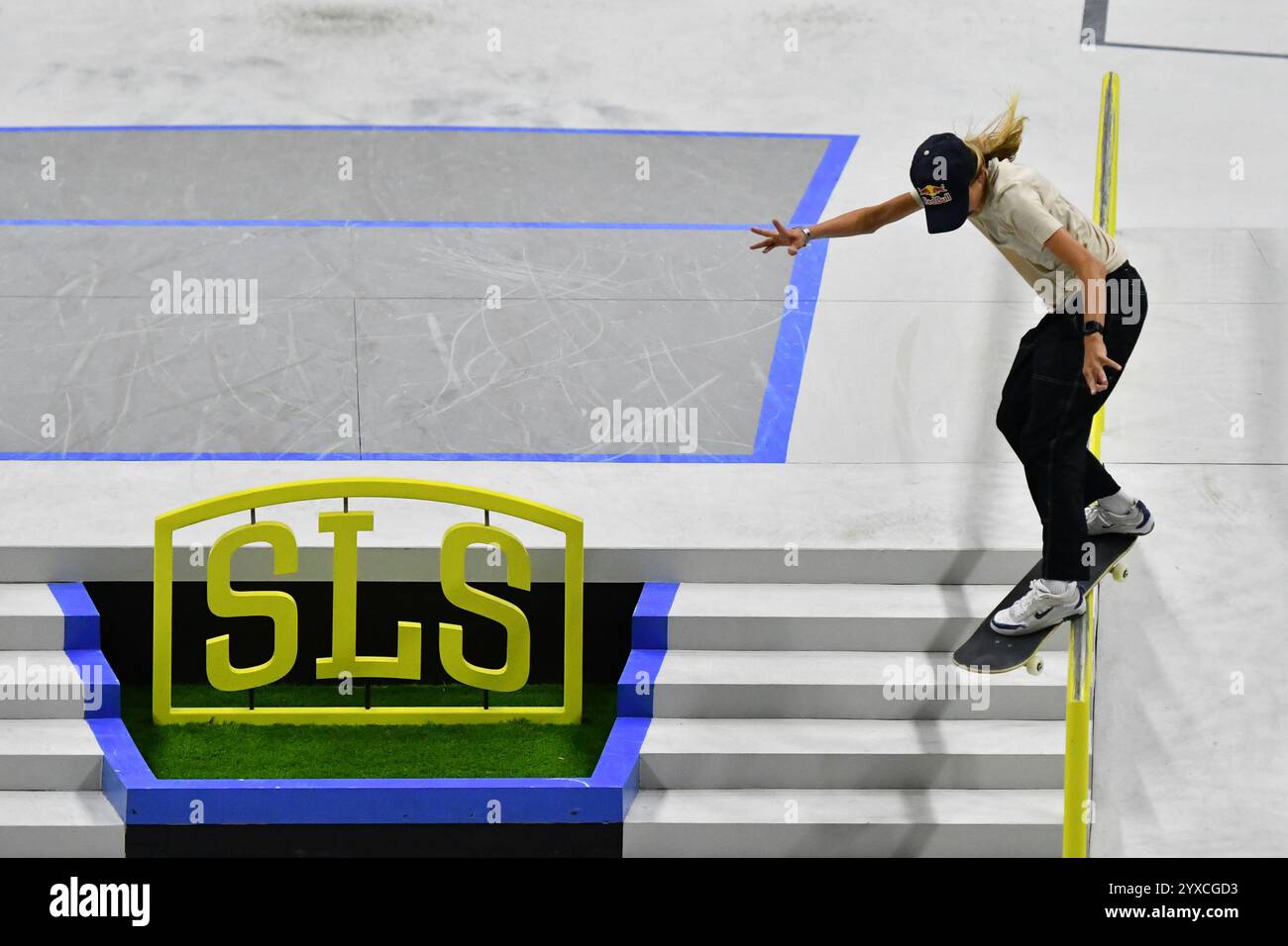 SAO PAULO, Brazil. , . SLS Super Crown World Championship women's finals at Ginasio do ...