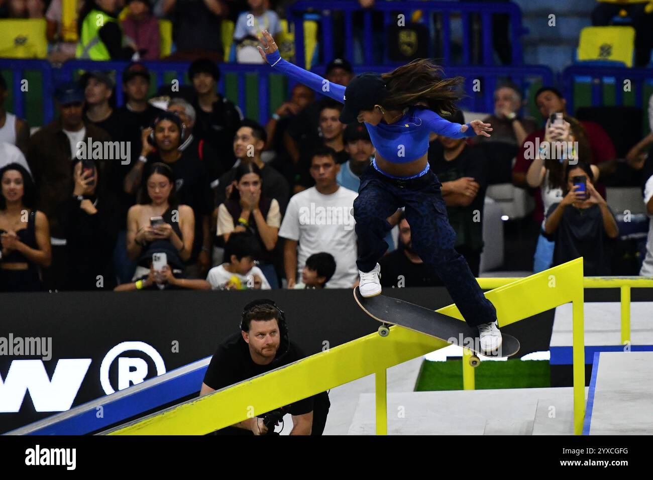 SAO PAULO, Brazil. , . SLS Super Crown World Championship women's finals at Ginasio do ...