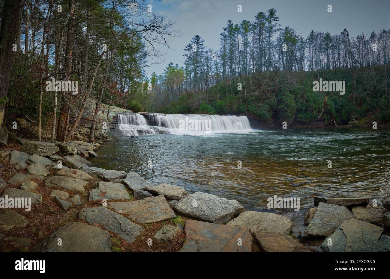 Hooker Falls in the Dupont State Forest near Brevard, North Carolina ...