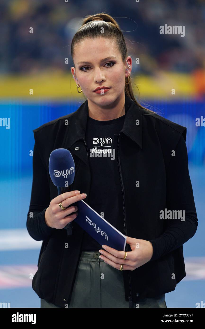 Lea Rostek (DYN Moderatorin), Rhein Neckar Loewen vs SC Magdeburg ...