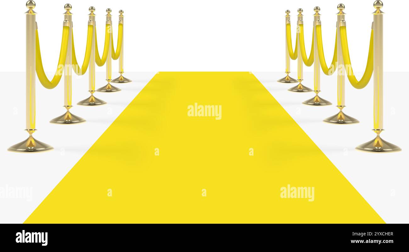 Yellow stanchion Stock Vector Images - Alamy
