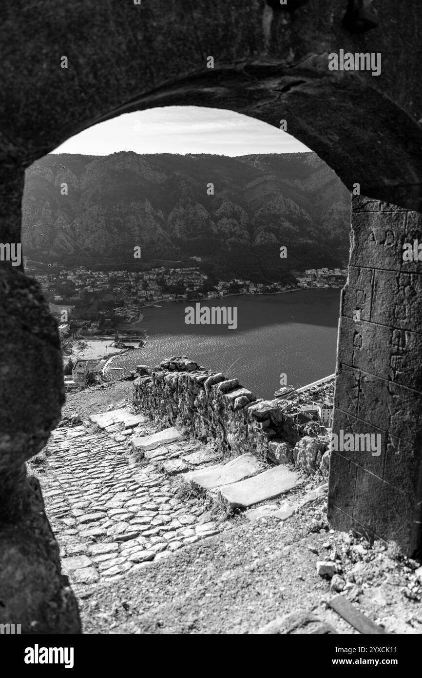 Old byzantine fortification Black and White Stock Photos & Images - Alamy