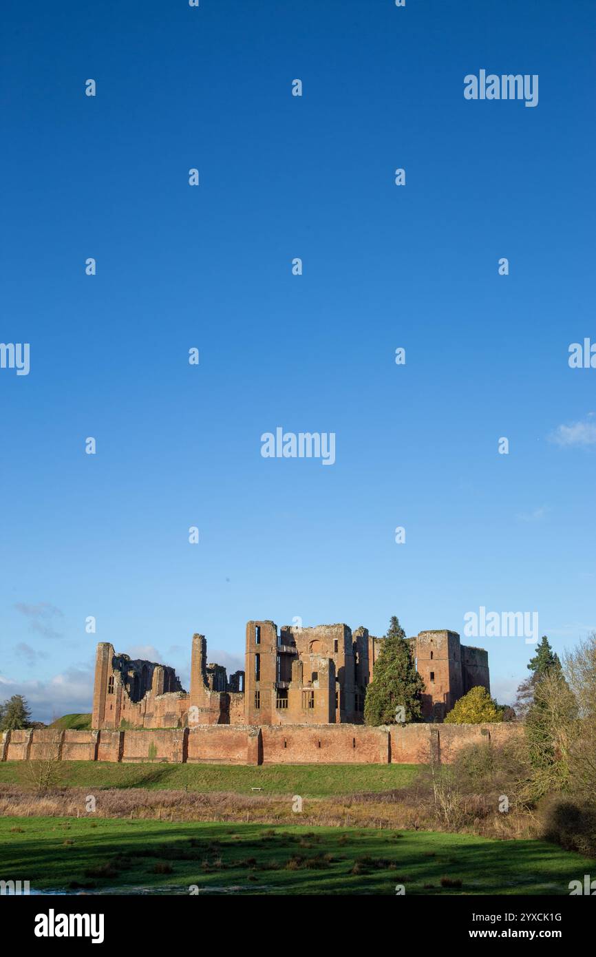 The remains of Kenilworth castle Warwickshire, built after the Norman ...