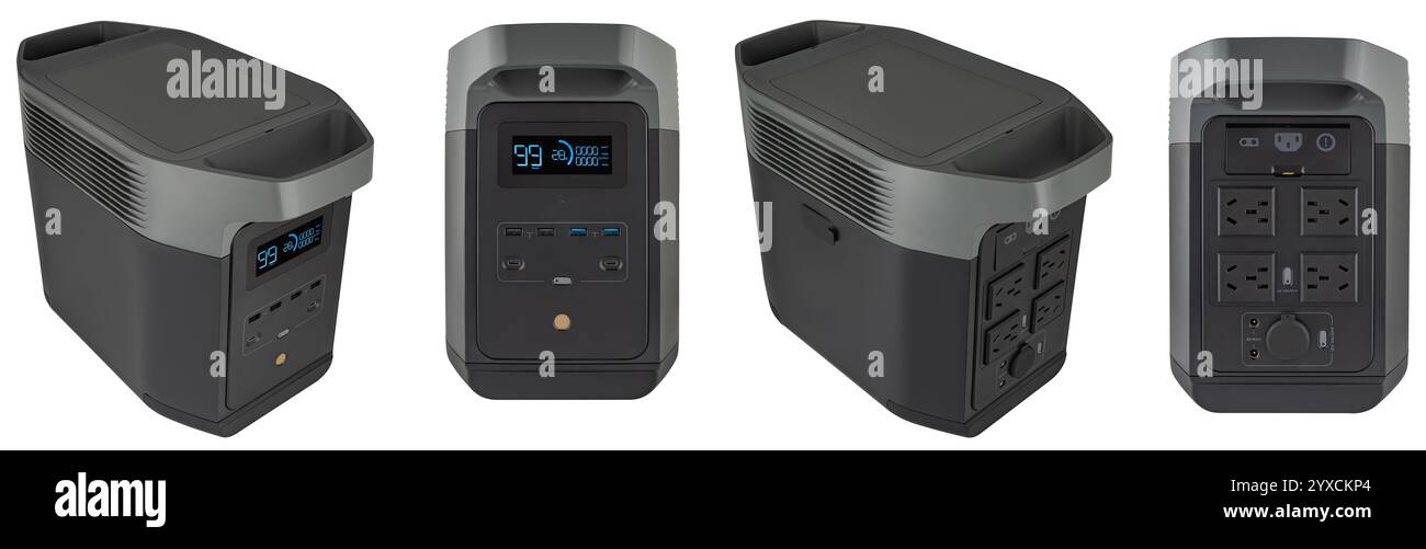 Modern autonomous power station for stable power supply Stock Photo - Alamy