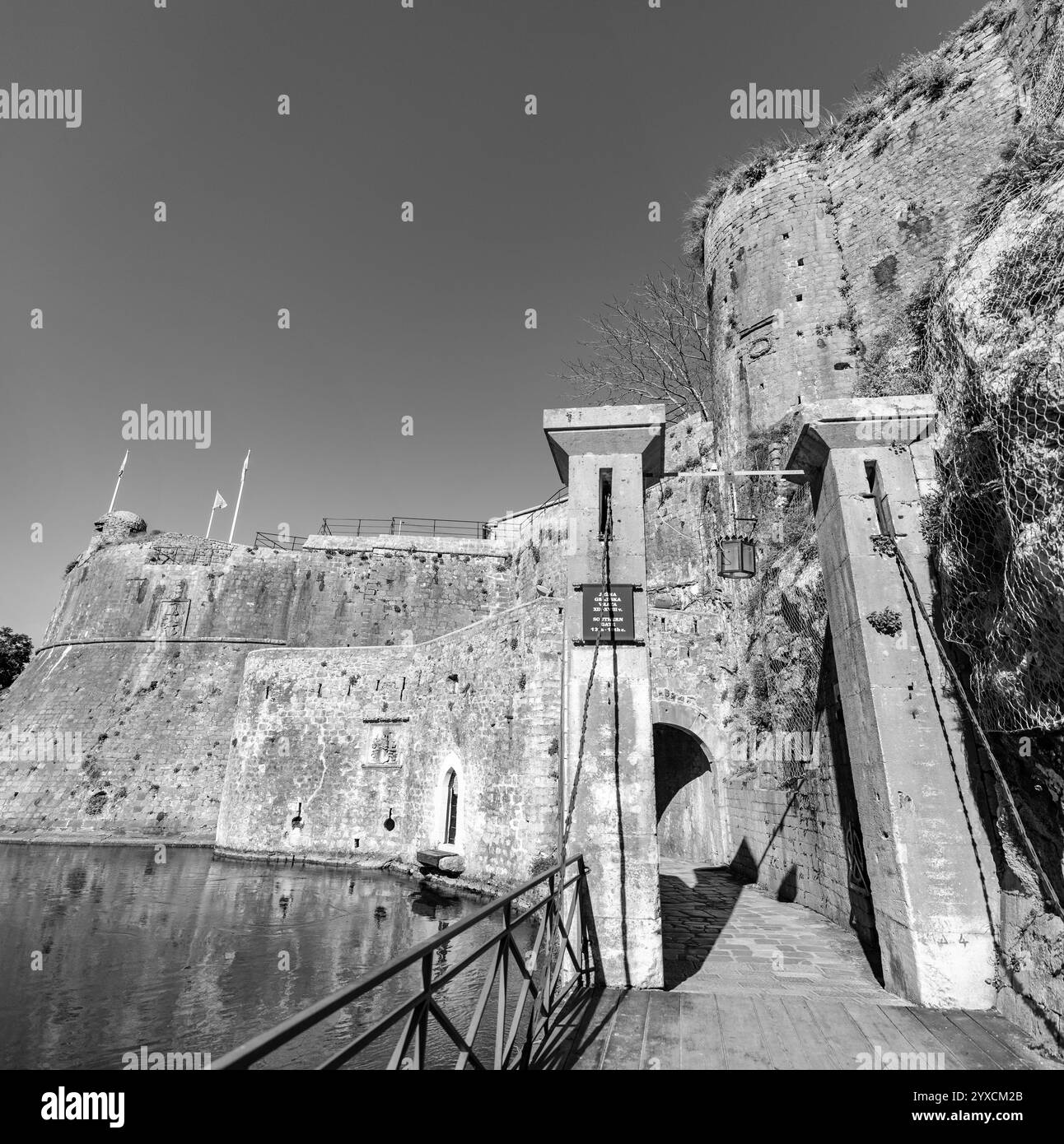 Old byzantine fortification Black and White Stock Photos & Images - Alamy