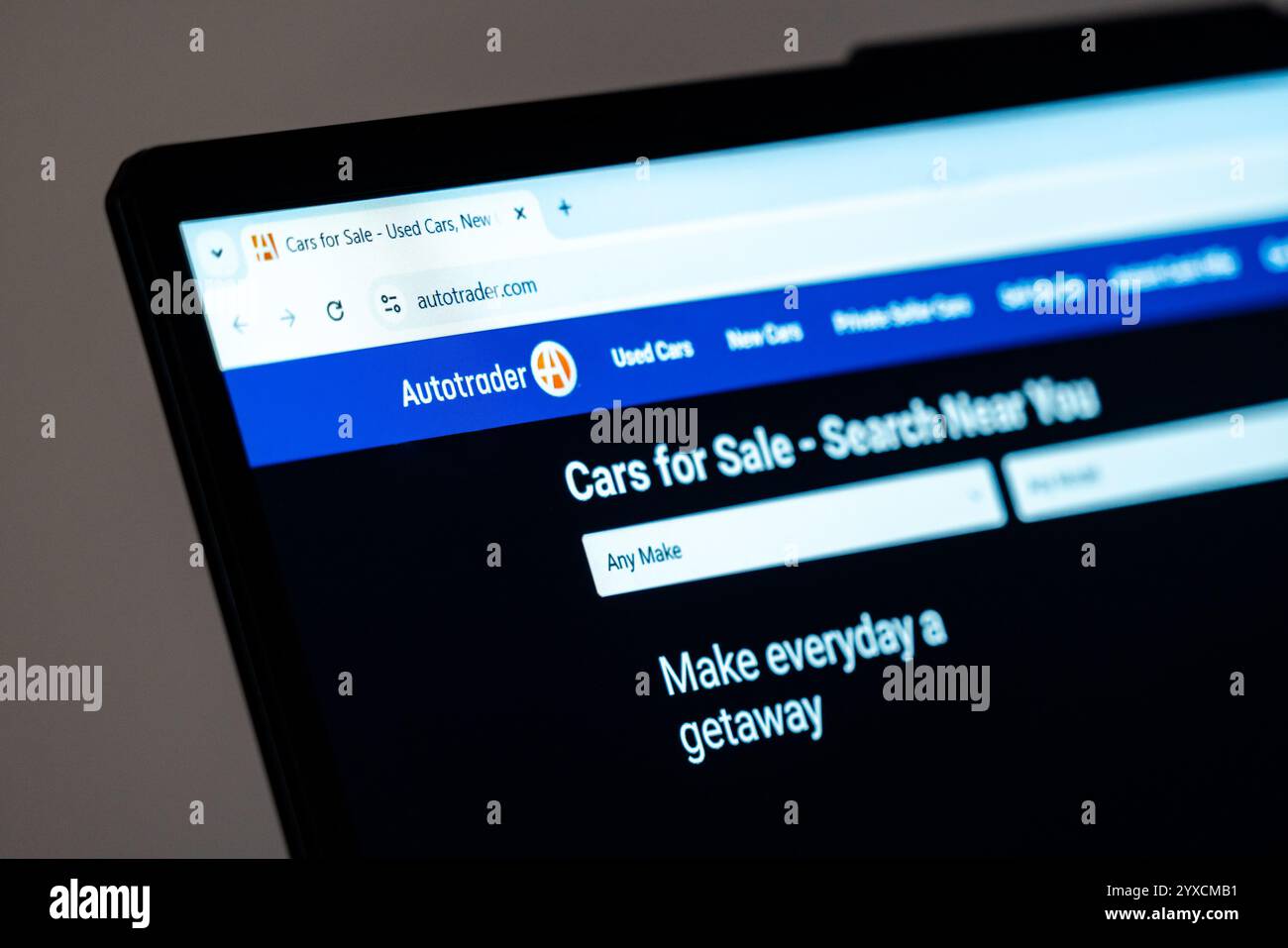 New York, USA - December 15, 2024: Autotrader website homepage ...
