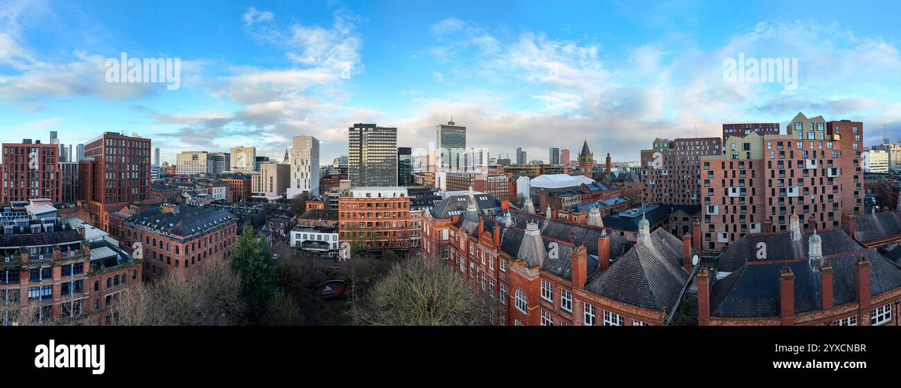 Manchester piccadilly city panorama hi-res stock photography and images ...