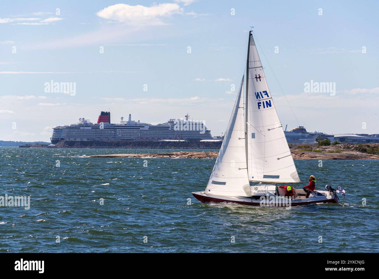 Beautiful sailing boat around Suomenlinna islands with MS Queen Anne ...