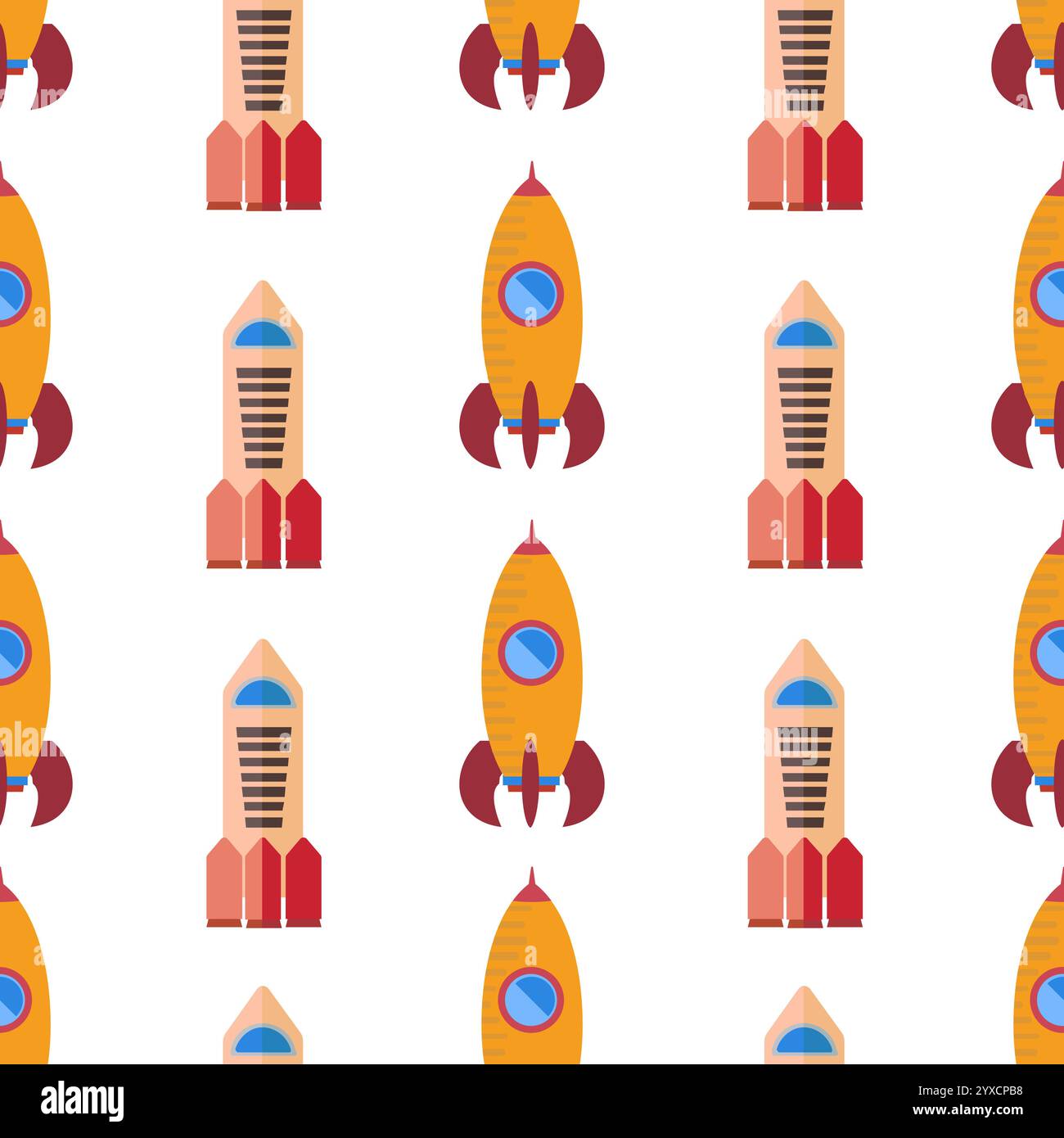 Seamless pattern rocket innovation hi-res stock photography and images ...