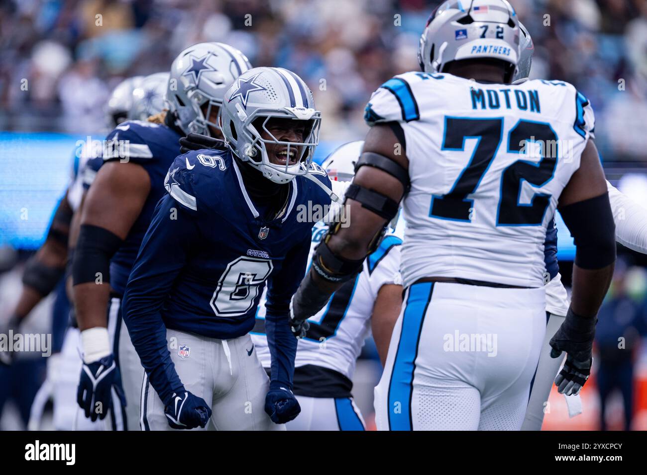 Charlotte, NC, USA. 15th Dec, 2024. Dallas Cowboys safety Donovan ...