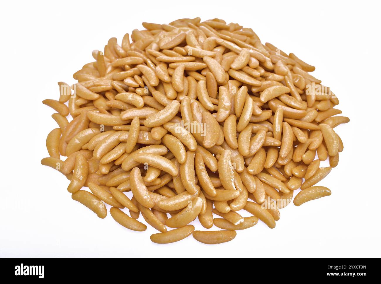 Kaki no tane - Japanese rice crackers (Japanese culture) isolated white ...