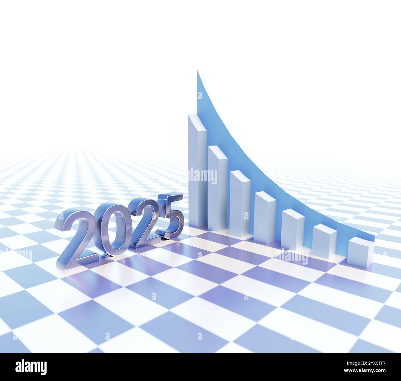 2025 years and growing diagram graph background Stock Photo - Alamy