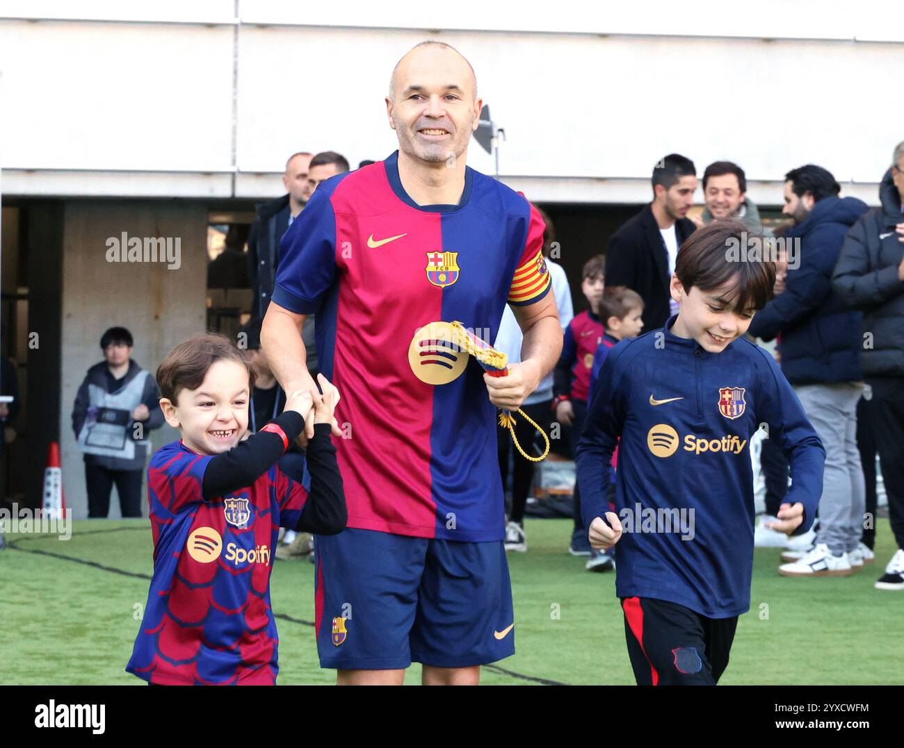 Tokyo, Japan. 15th Dec, 2024. Former FC Barcelona player Andrres ...