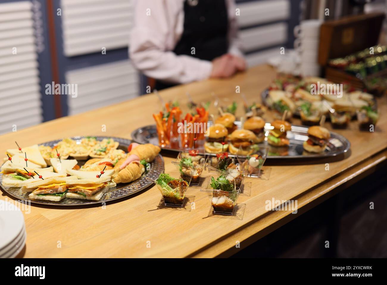 An Elegant Buffet Featuring a Wide Array of Appetizers and Refreshments ...