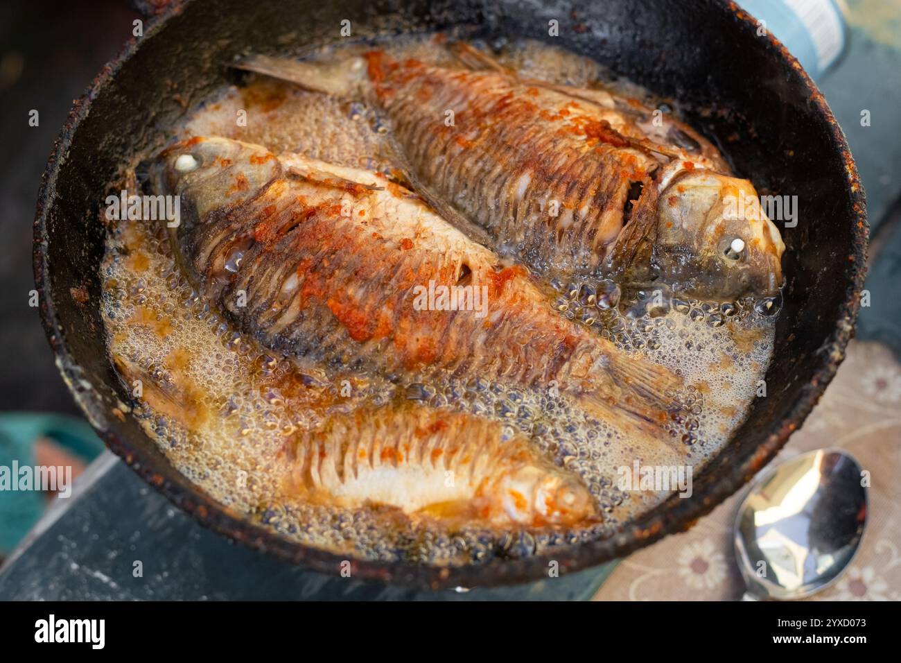 Crucian fish crust fry in hi-res stock photography and images - Alamy