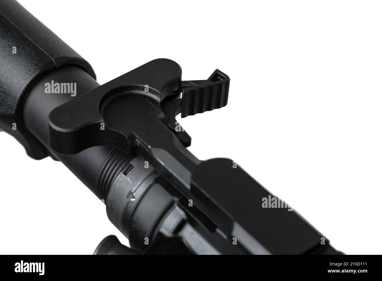 Modern automatic rifle isolated on white background. Weapons for police ...