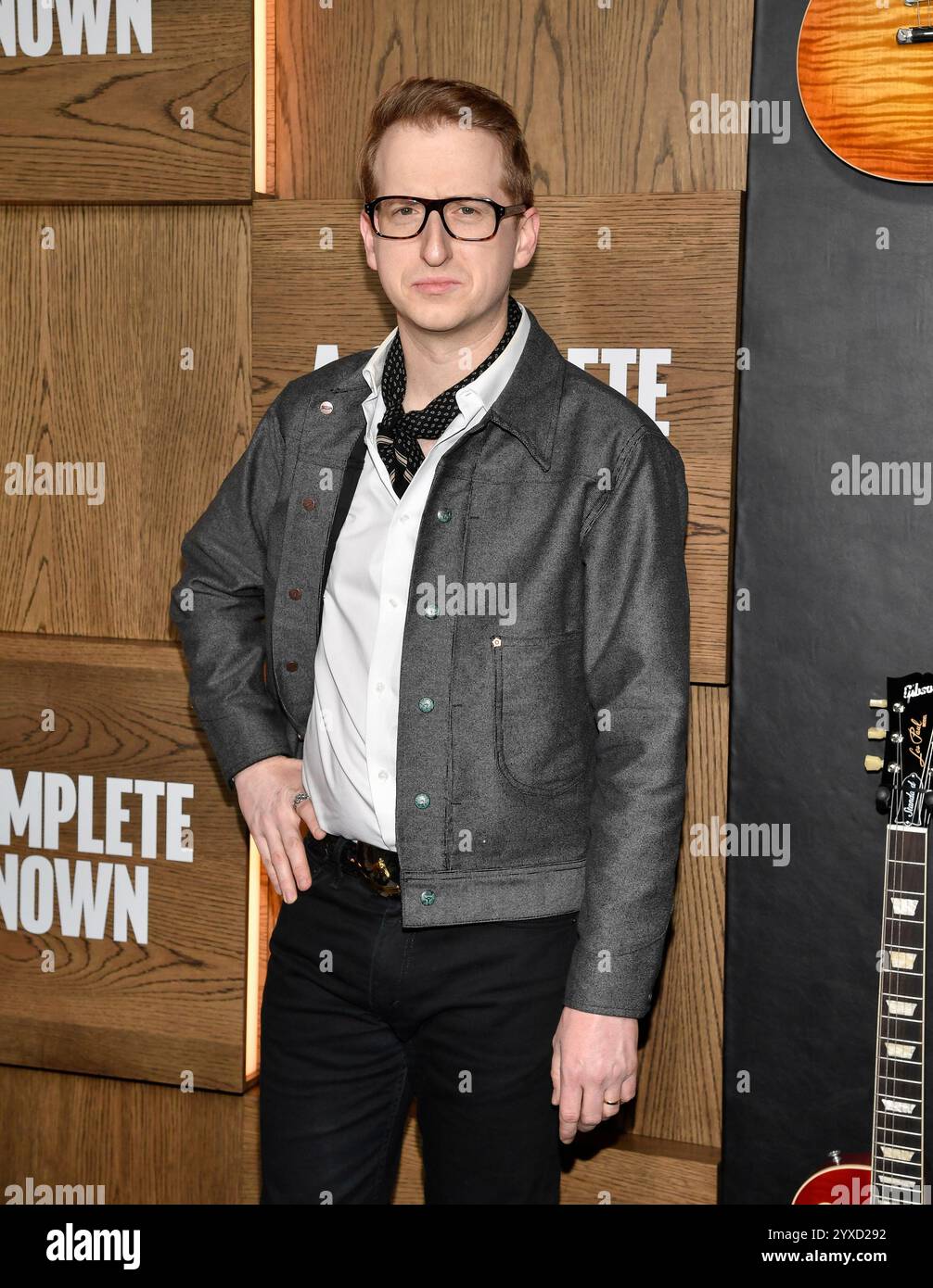 James Austin Johnson attends the premiere of "A Complete Unknown" at ...