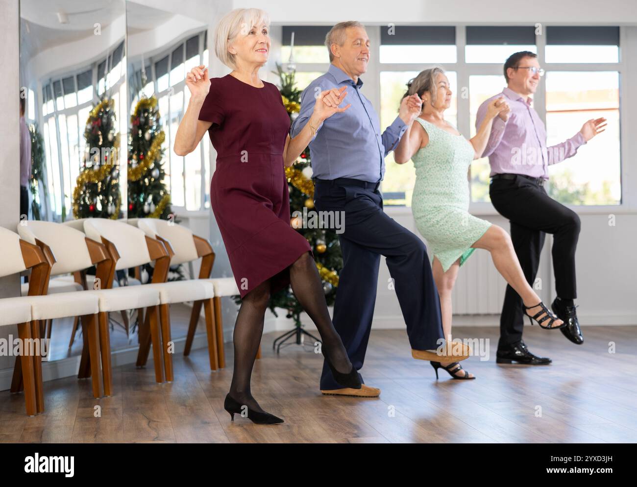 Group of men and women dancing folk dance Stock Photo - Alamy