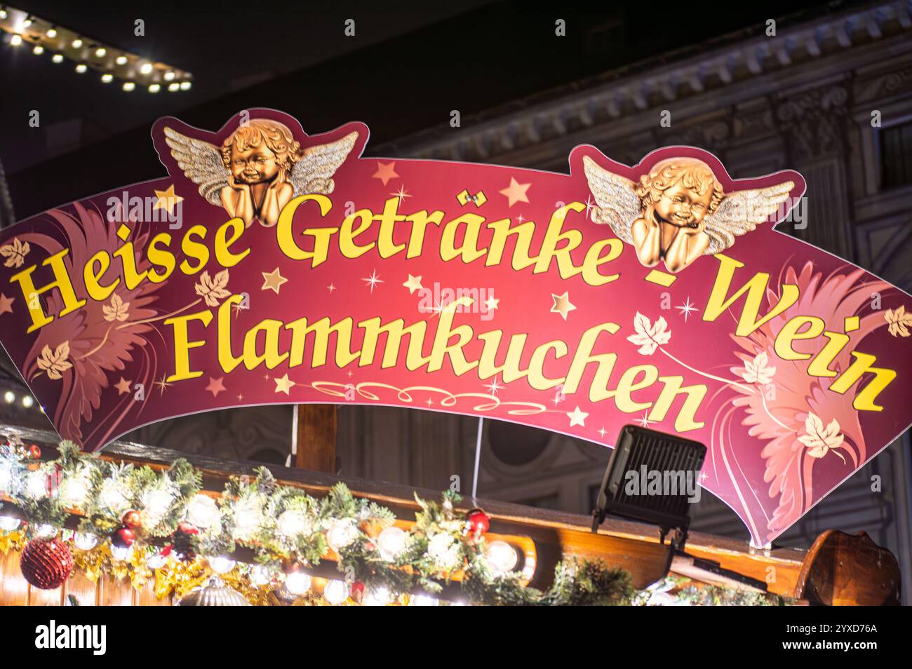 MUNICH, GERMANY - DECEMBER 1, 2024: Wonderful Christmas lights and fair ...