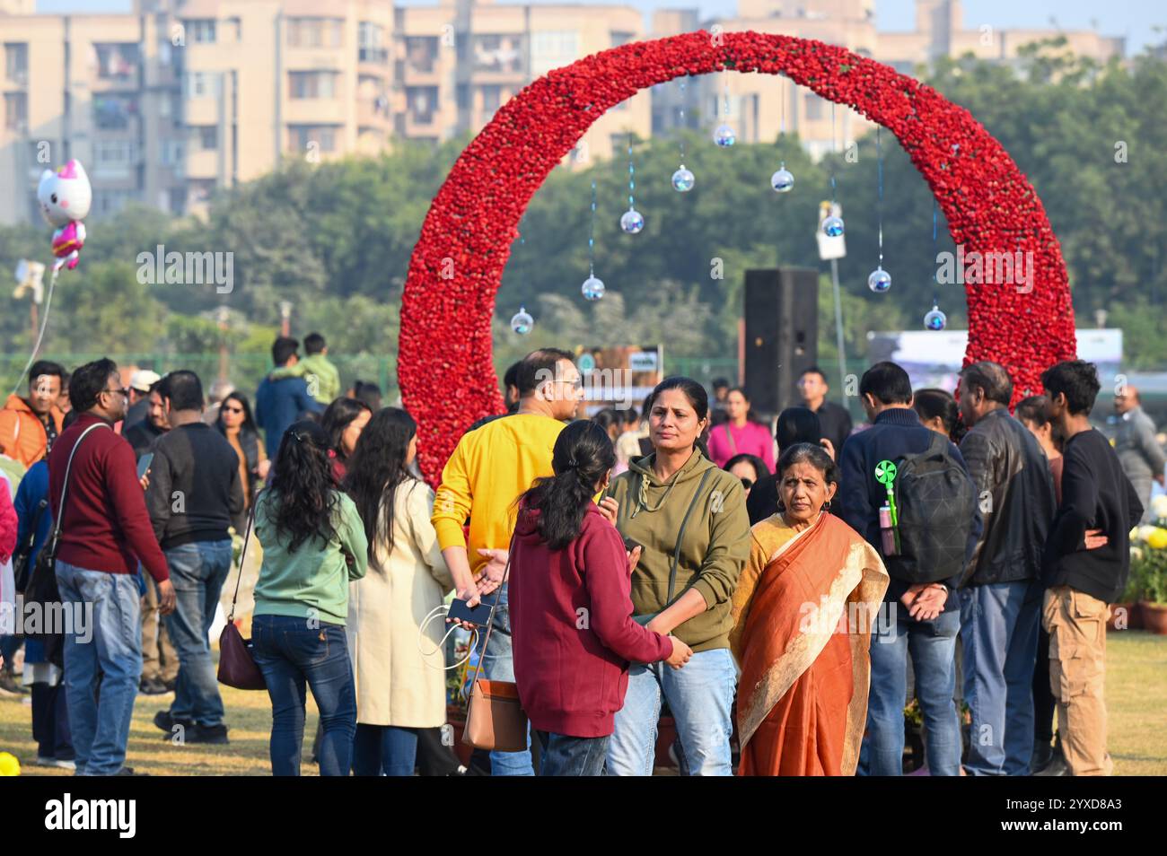 NOIDA, INDIA - DECEMBER 15: Visitors seen on the second day of the ...