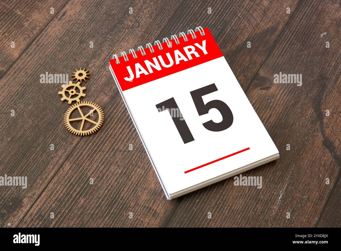 Martin Luther King Jr Day - wooden block calendar showing his birthday ...