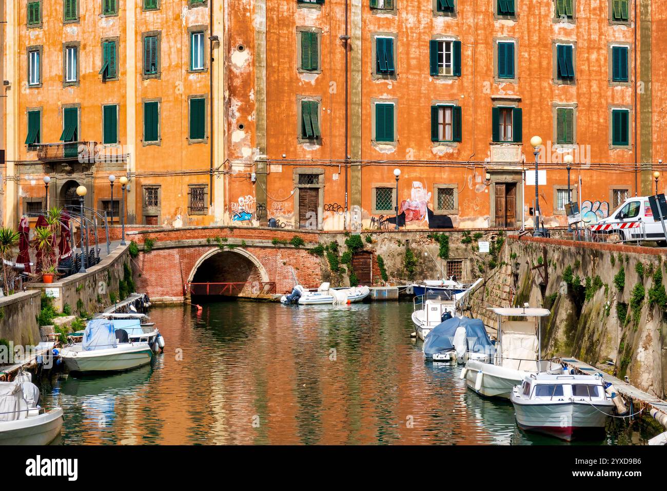 The Palazzo del Refugio, located in Livorno's Venezia Nuova district ...