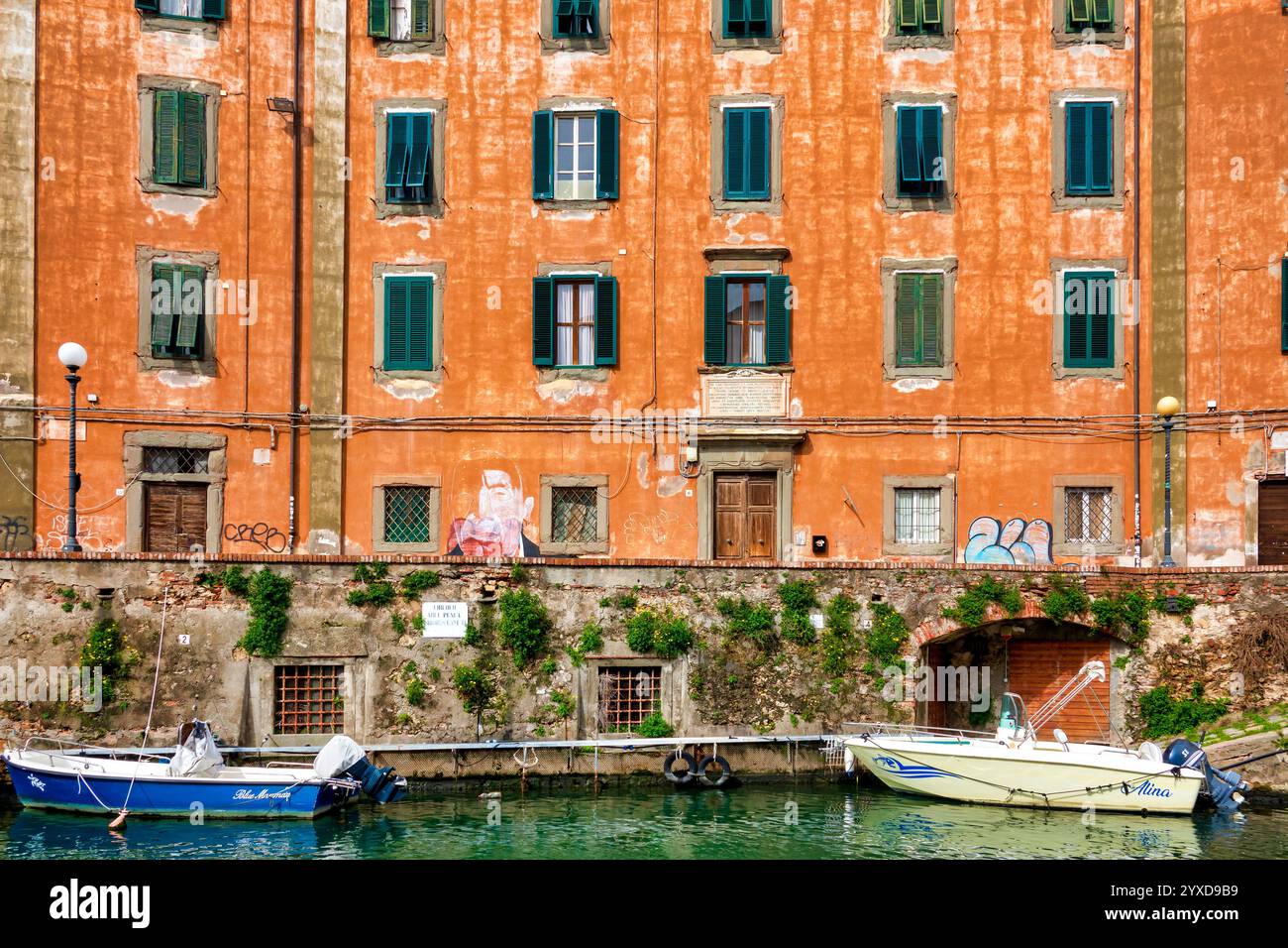 The Palazzo del Refugio, located in Livorno's Venezia Nuova district ...