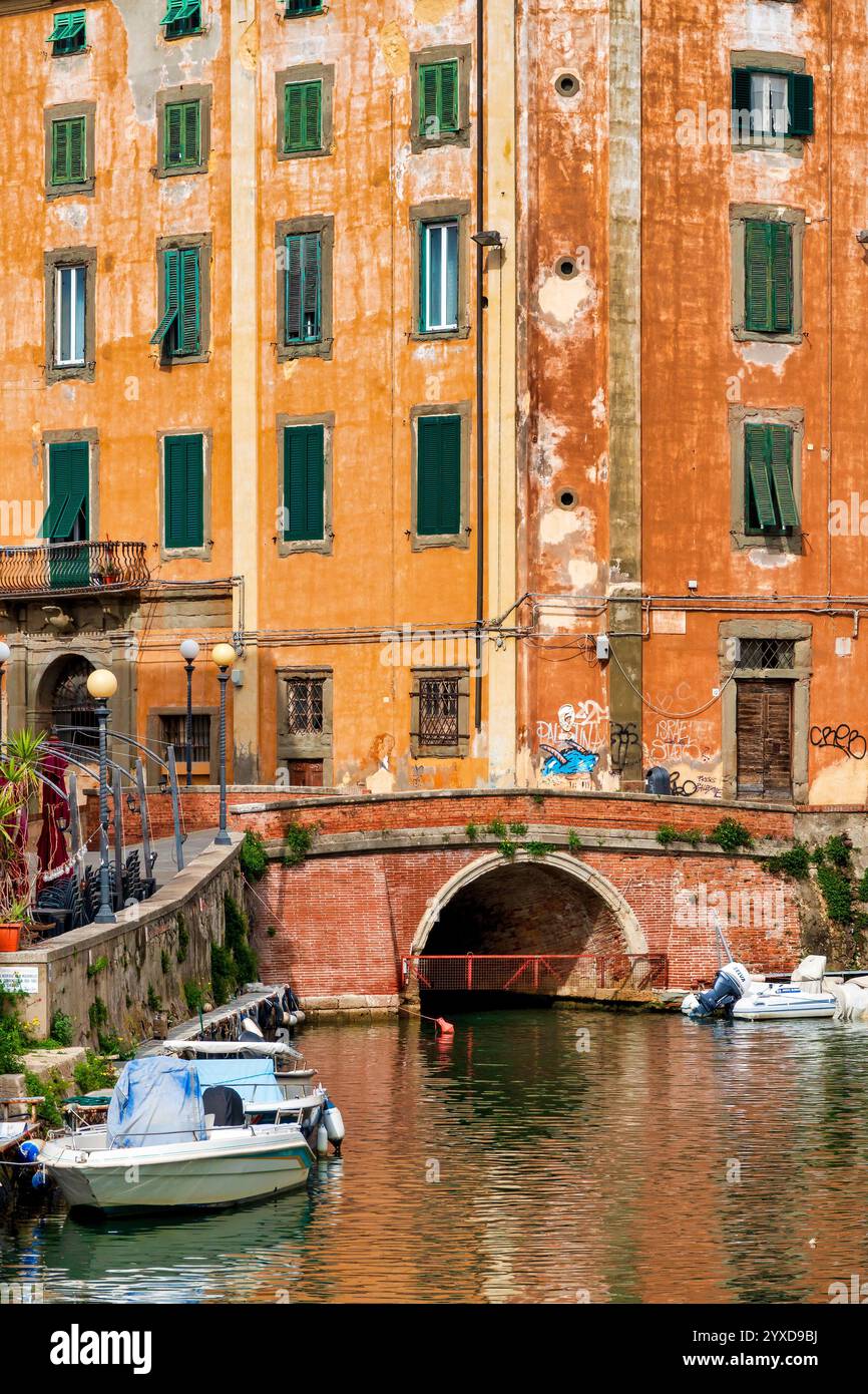 The Palazzo del Refugio, located in Livorno's Venezia Nuova district ...