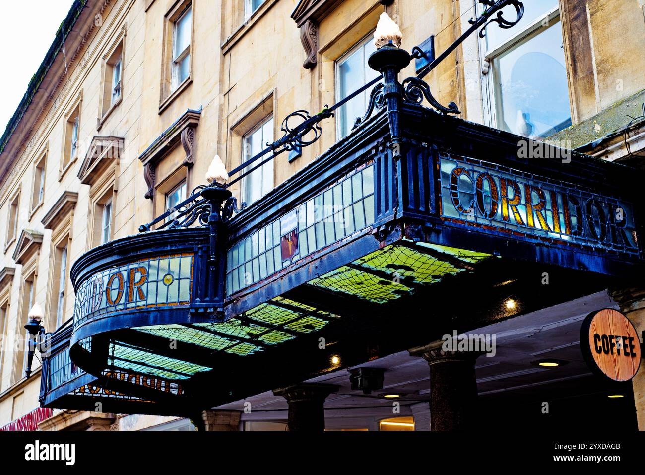The Corridor Shopping Arcade, Bath City, Somerset, England Stock Photo ...
