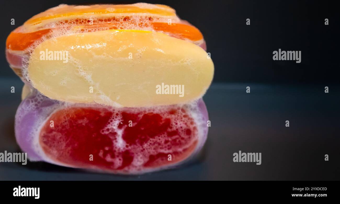 Used soaps glued together to form a ball. Ball of Used Soaps of ...