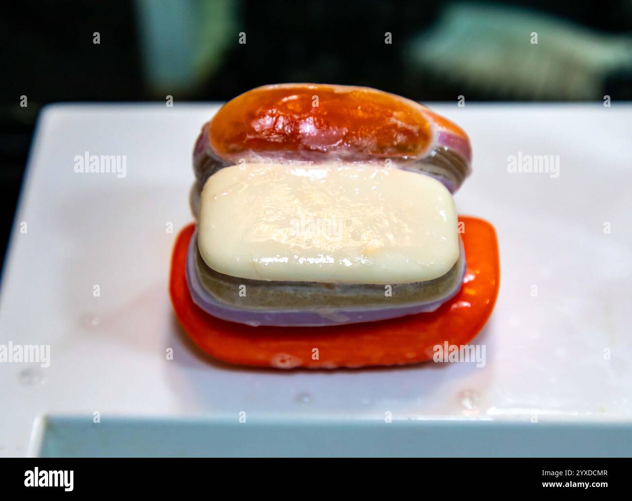 Used soaps glued together to form a ball. Ball of Used Soaps of ...