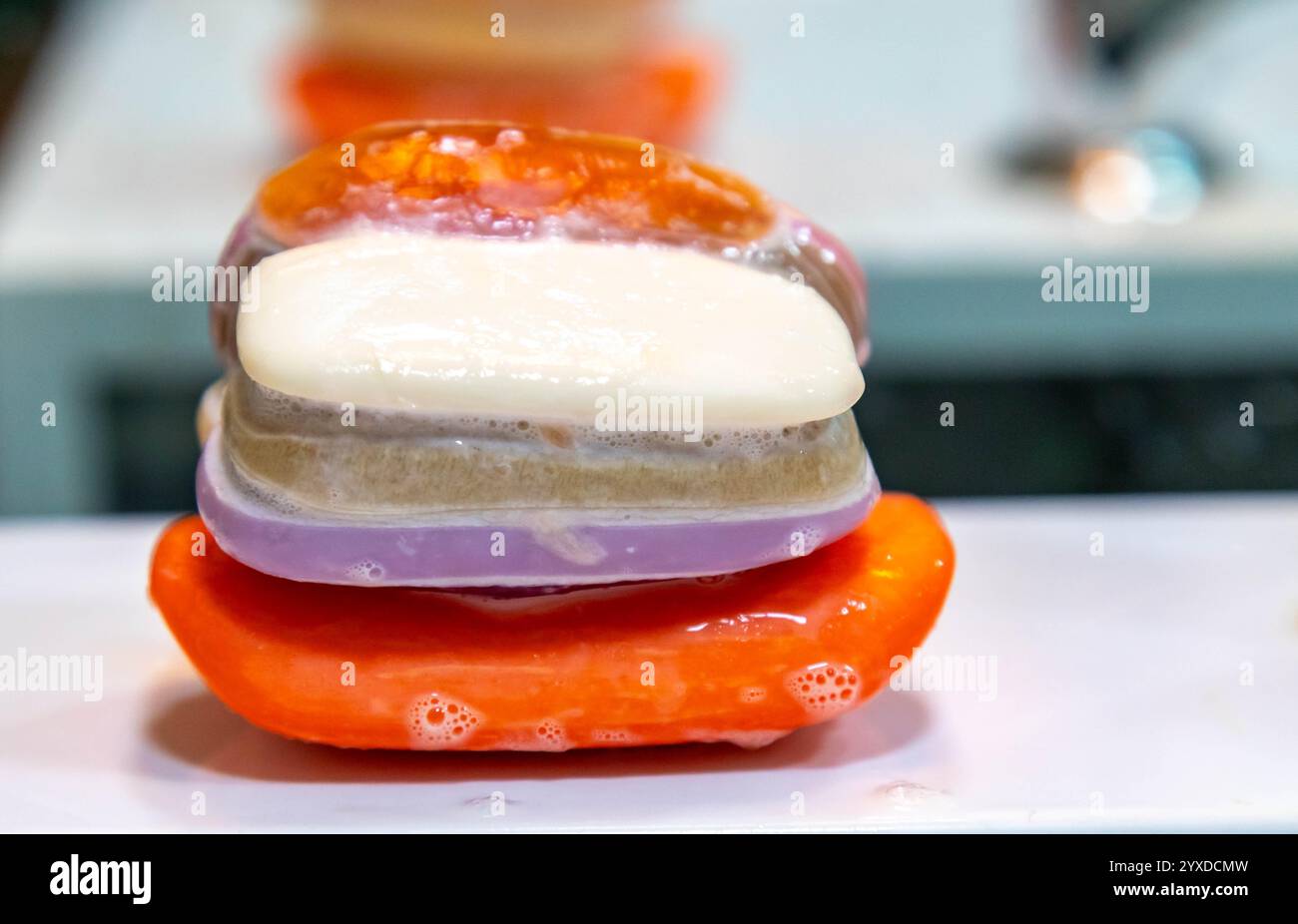 Used soaps glued together to form a ball. Ball of Used Soaps of ...