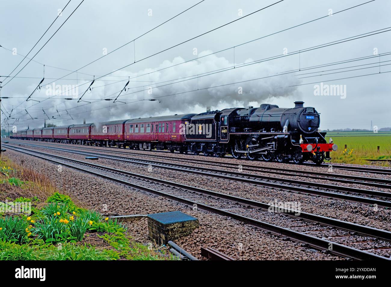 Black 5 No 44871 at Shipton by Beningbrough, North Yorkshire, England ...