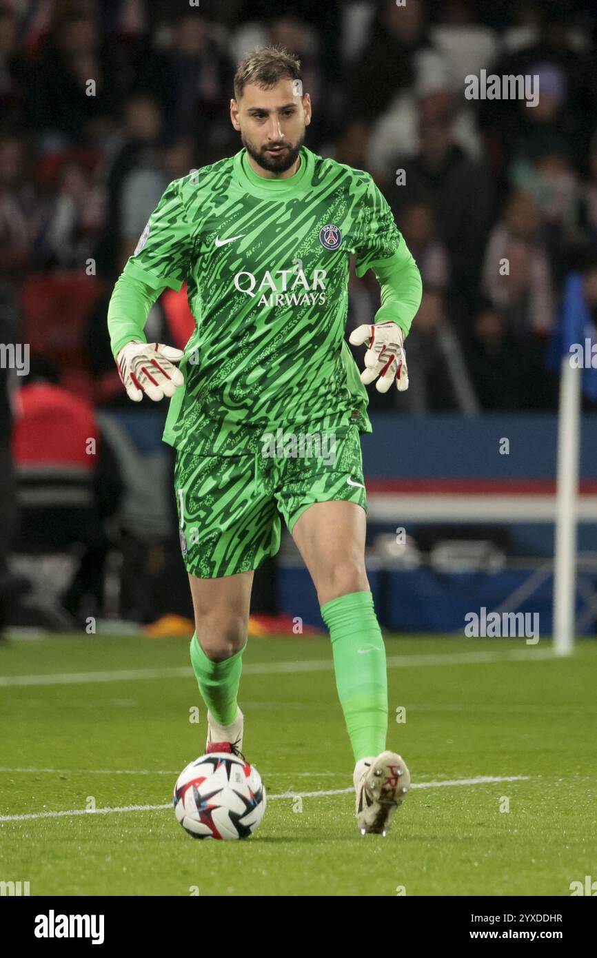 PSG goalkeeper Gianluigi Donnarumma during the French championship ...