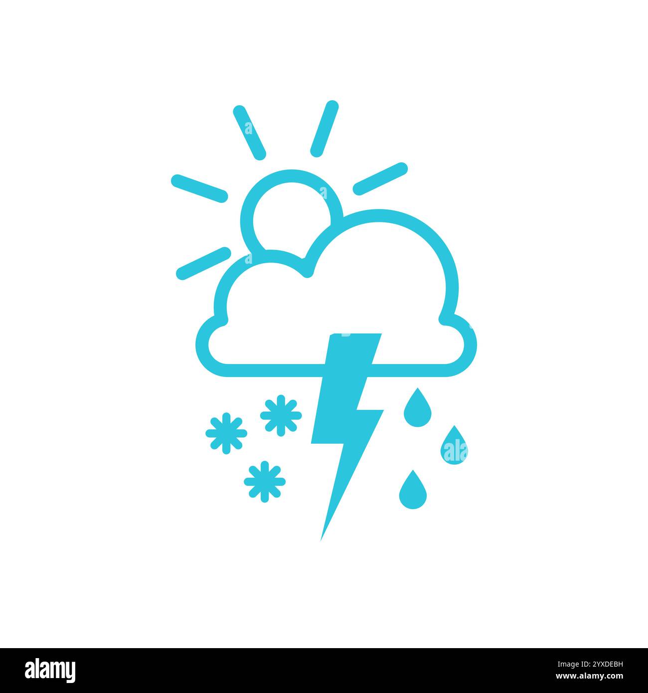 Extreme weather warning Stock Vector Images - Alamy