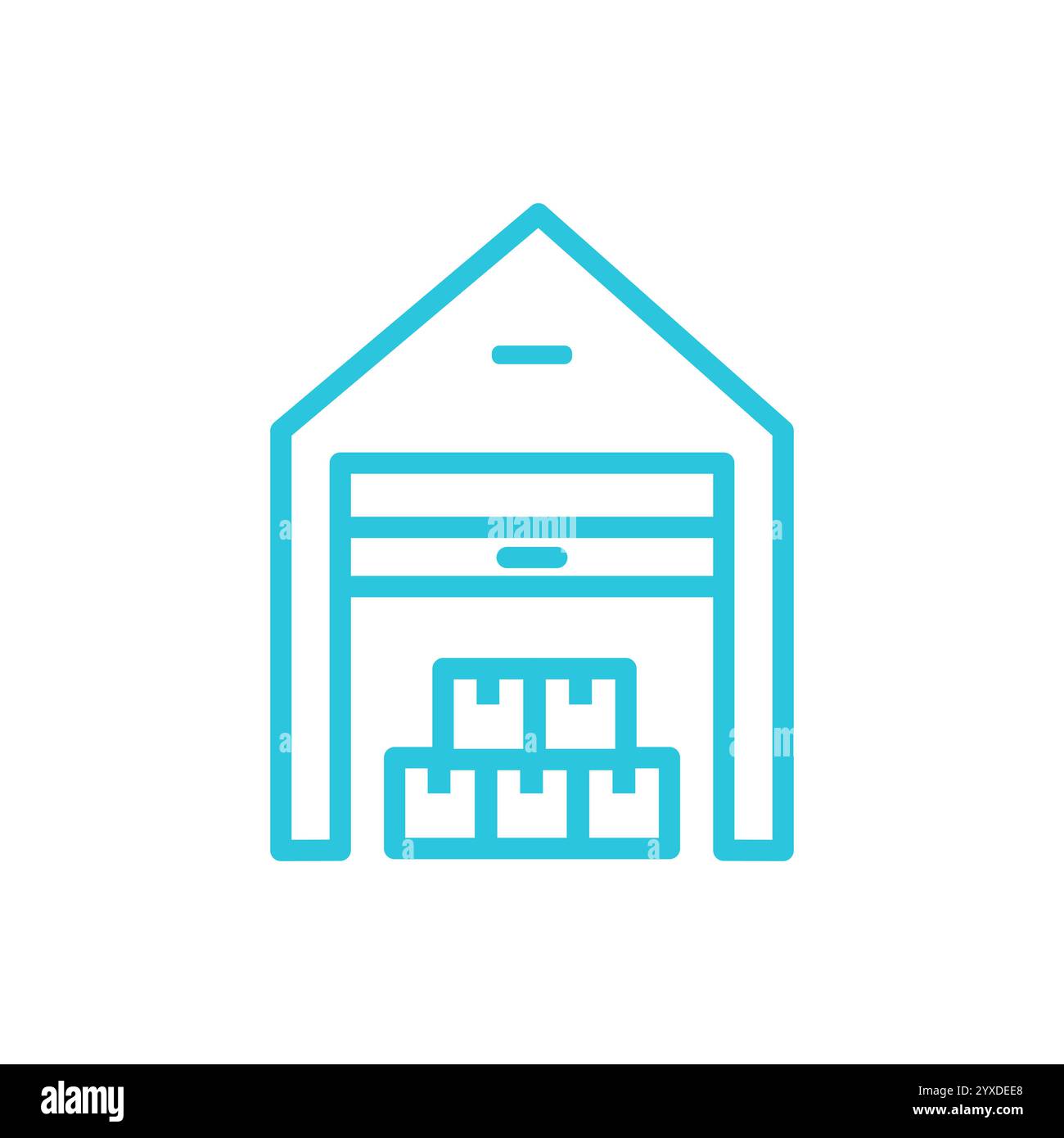 Warehouse icon from industrial hi-res stock photography and images - Alamy
