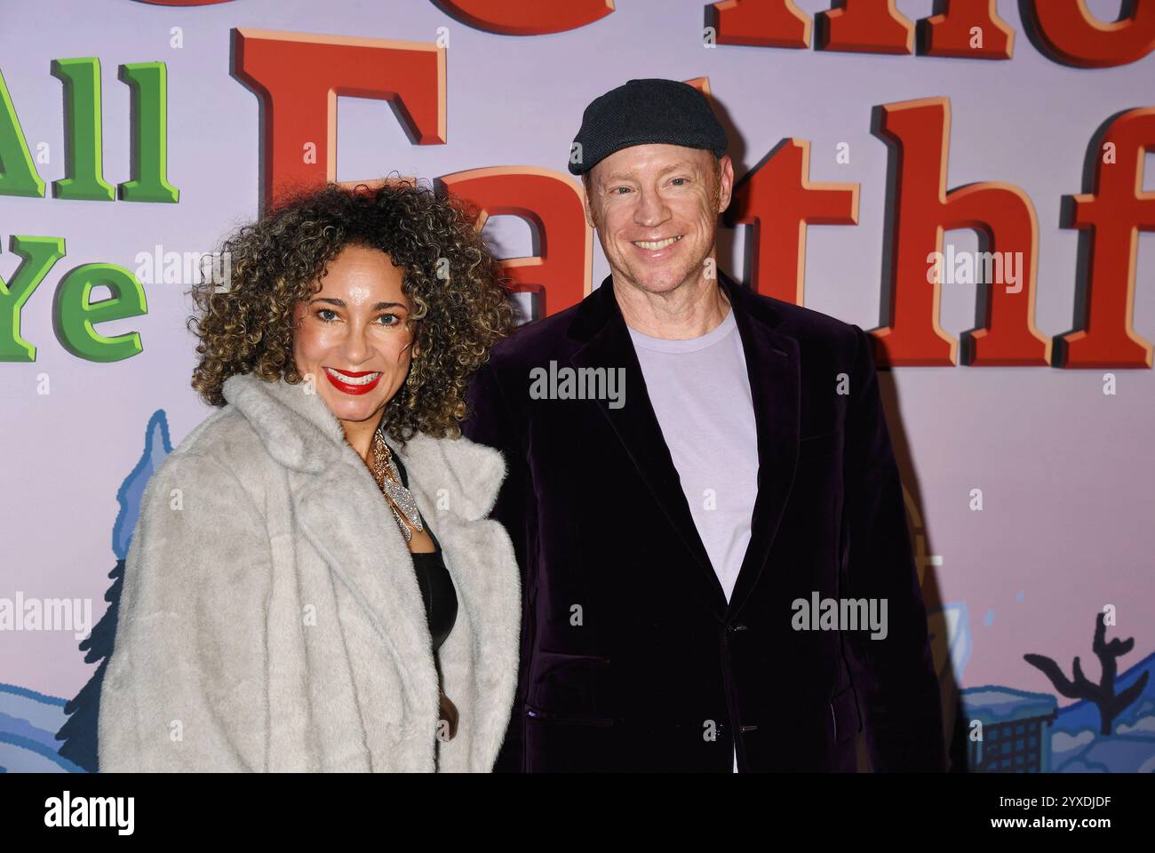LOS ANGELES, CALIFORNIA - DECEMBER 13: Chris Edgerly (R) and guest ...