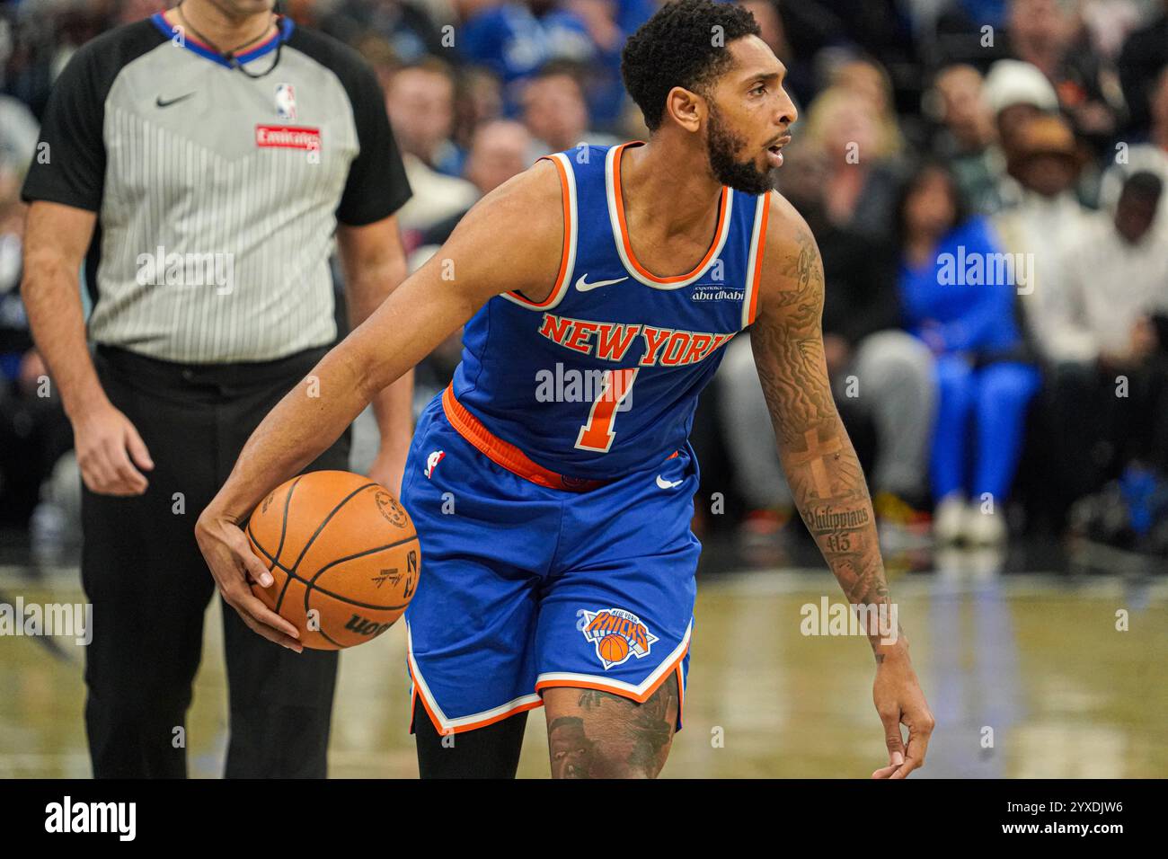 Orlando, Florida, USA, December 15, 2024, New York Knicks guard Cameron ...