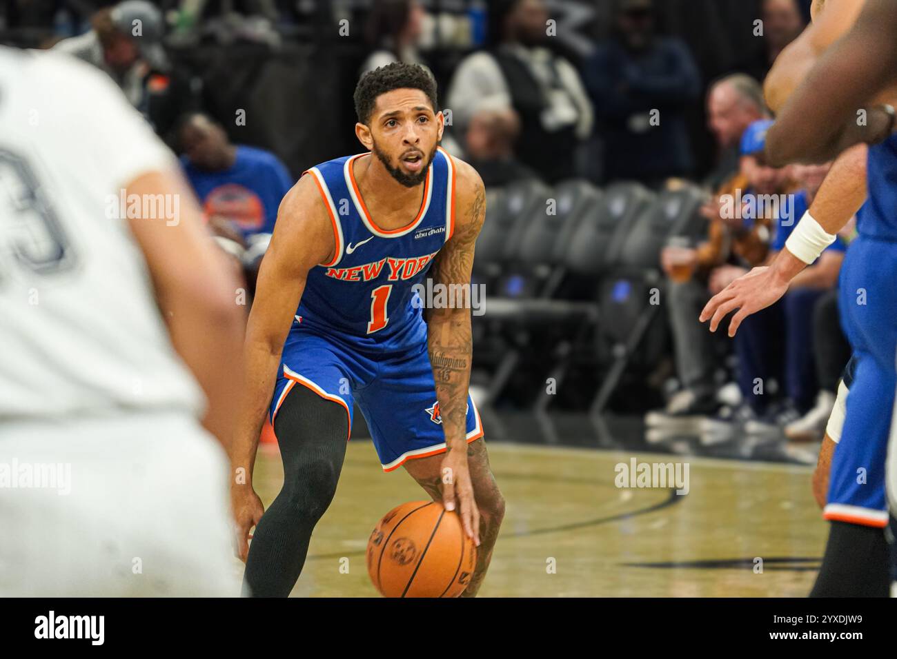 Orlando, Florida, USA, December 15, 2024, New York Knicks guard Cameron ...