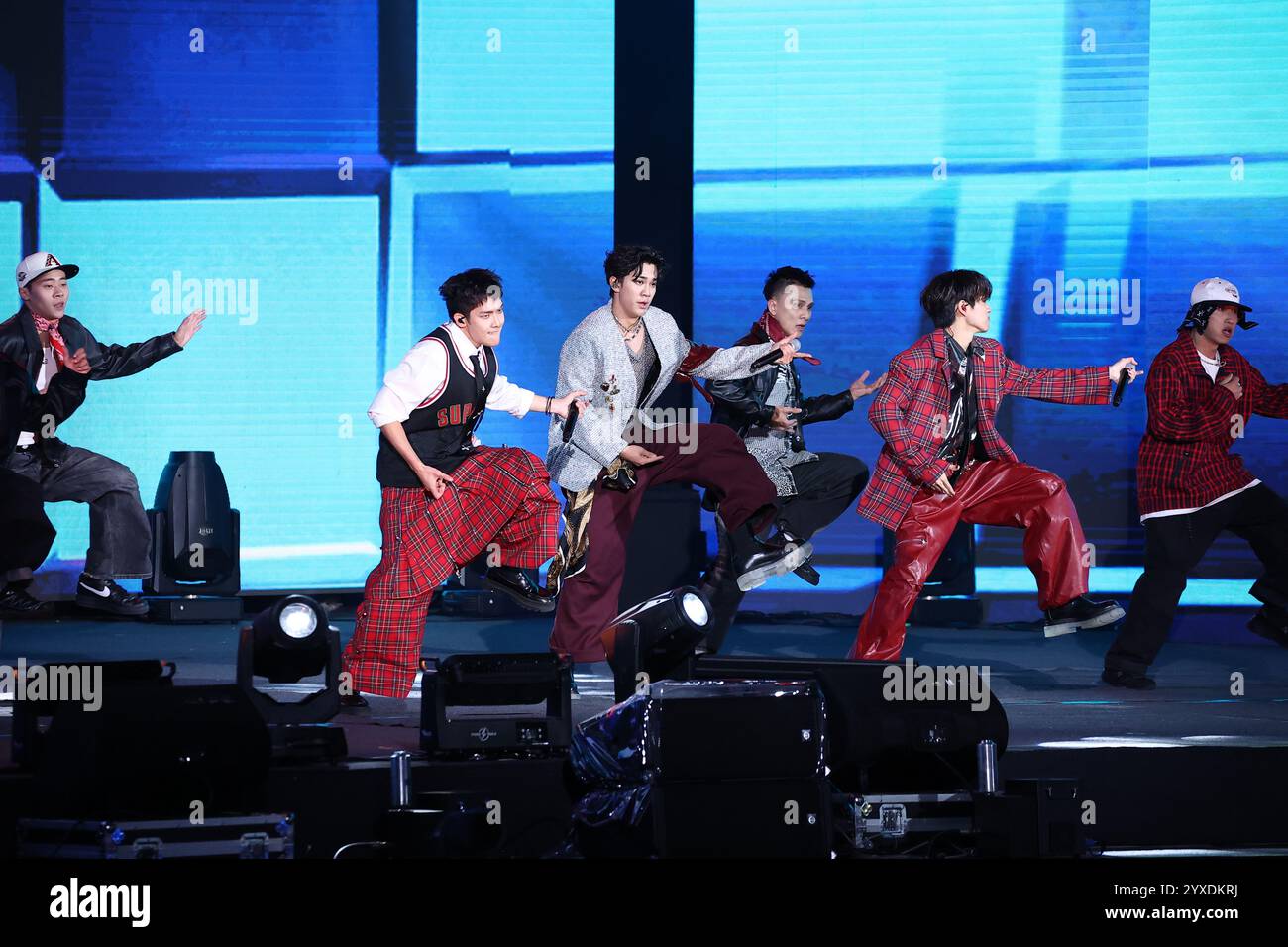 TAIPEI, CHINA - DECEMBER 15, 2024 - Singers attend the 2024 New Taipei ...