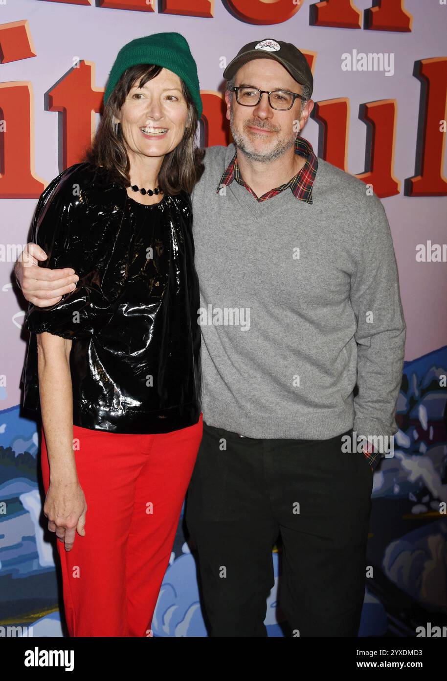 LOS ANGELES, CALIFORNIA - DECEMBER 13: Matt Selman (R) and guest attend ...